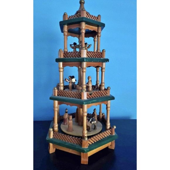 Weihnachts-Pyramide | Holiday | Vtg Wood Weihnachts Pyramide 4tier ...
